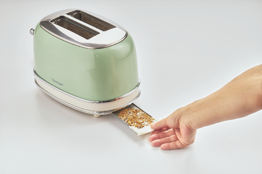 Vintage Toaster Beige 2 slice without pliers| Vintage | Ariete