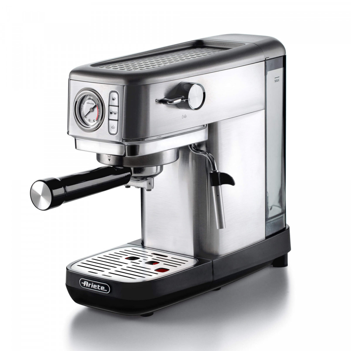 Metal Coffee Machine with Pressure Gauge Red | Espresso 1381 | Ariete