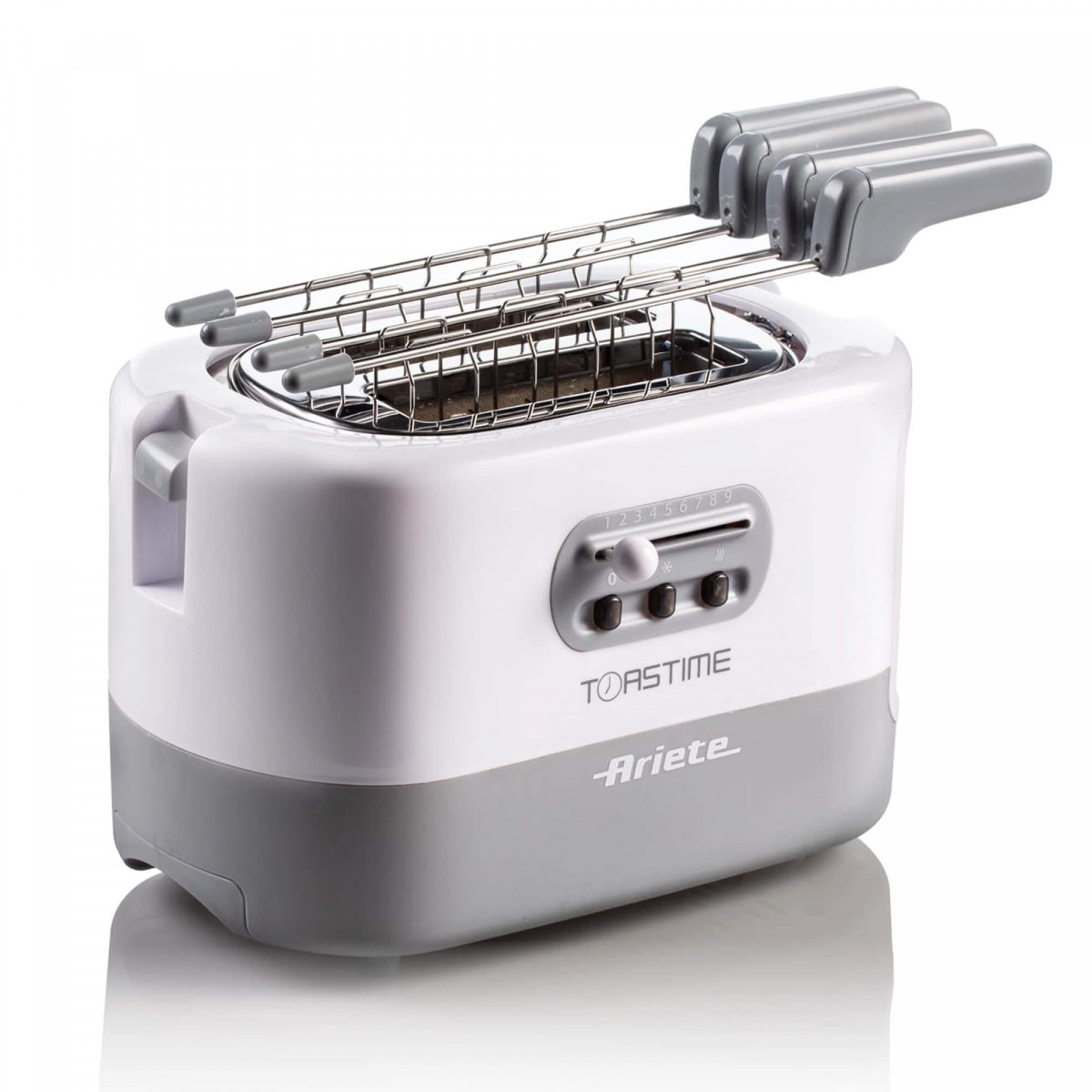 Orange Toaster with 2 Slice Tongs | Toastime | Ariete