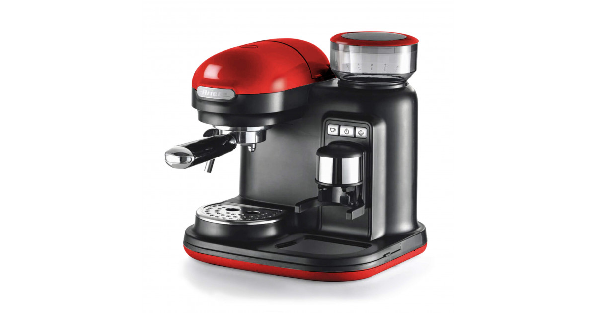 Espresso coffee machine with integrated coffee grinder | Ariete