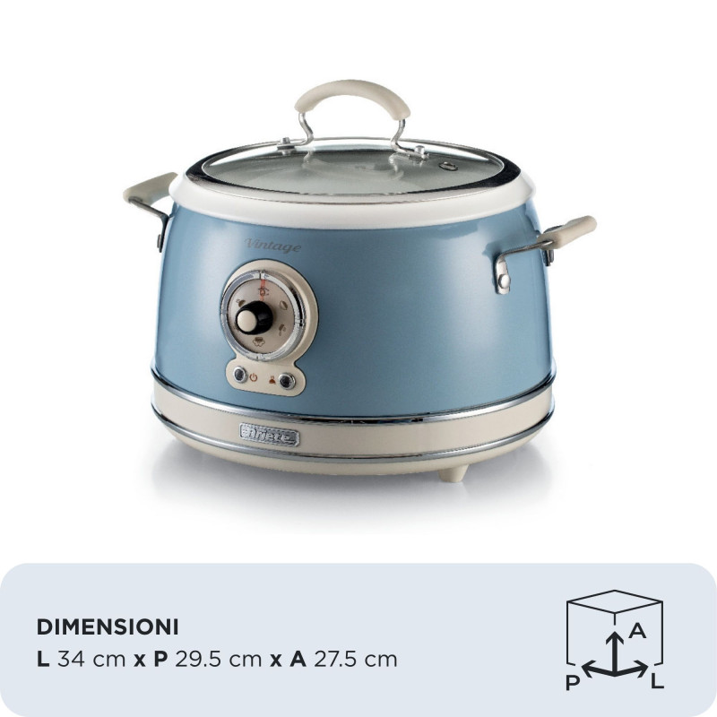 Electric Blue Rice Cooker | Rice Cooker & Slow Cooker | Ariete