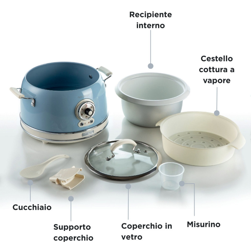 Electric Blue Rice Cooker | Rice Cooker & Slow Cooker | Ariete
