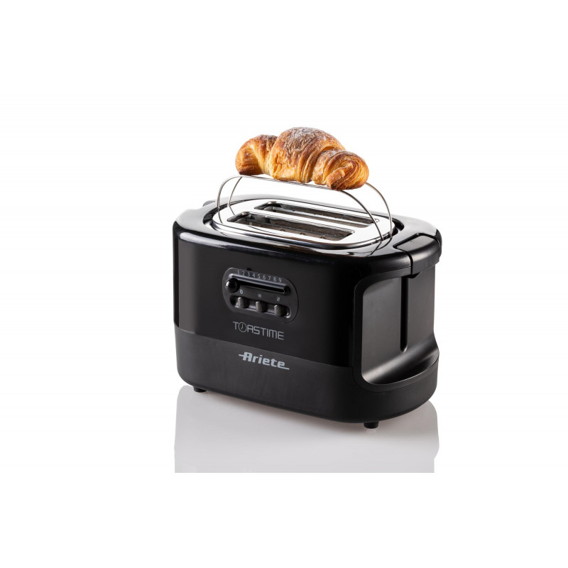 Black toaster with pliers for 2 slices | Ariete
