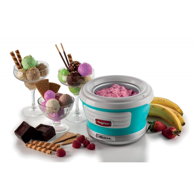 Ice Cream Maker Light Blue| Party Time ice cream machine | Ariete