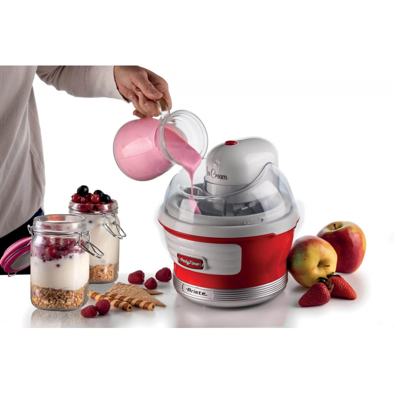 Ice Cream Maker Red | Party Time ice cream machine | Ariete