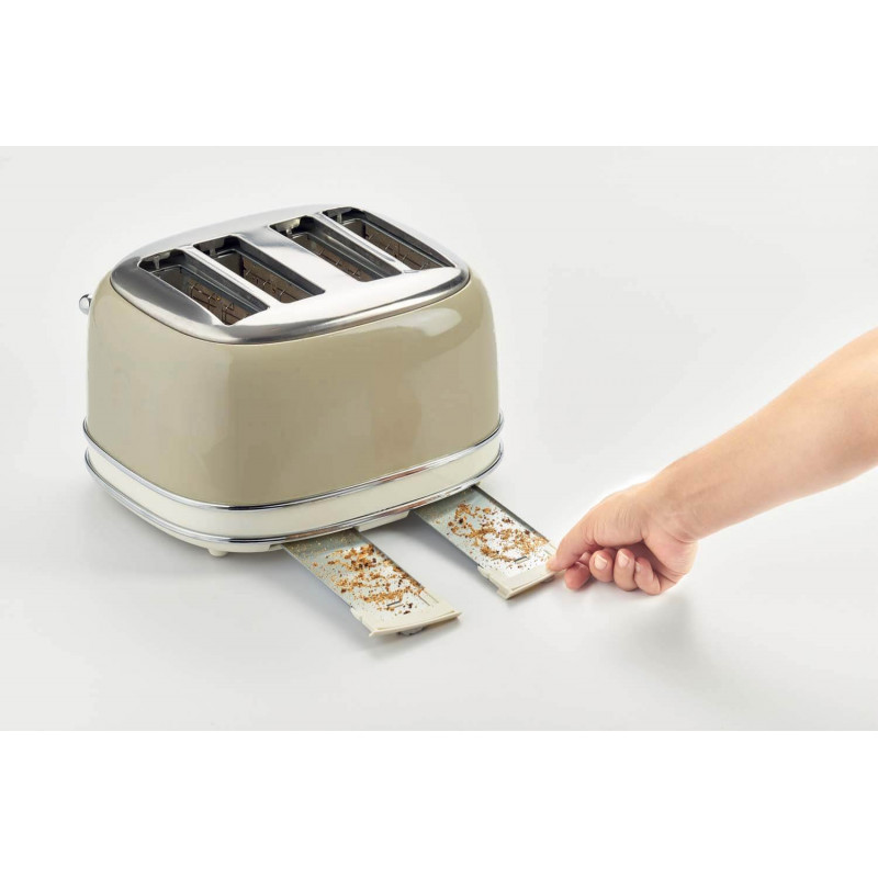 4-slice toaster Beige for toasting, heating and defrosting | Vintage ...
