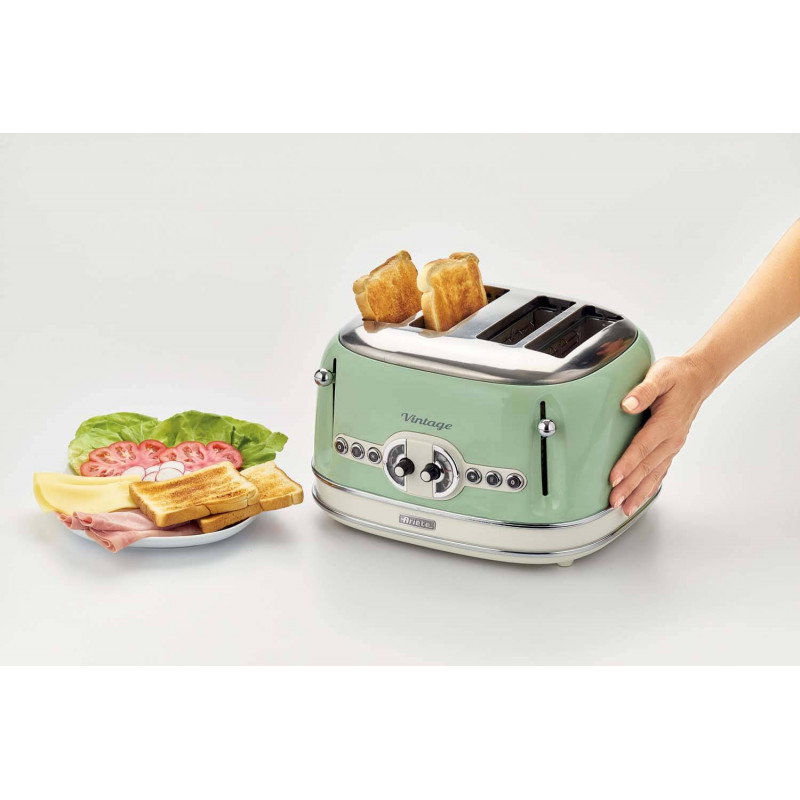 4-slice toaster Green for toasting, heating and defrosting | Vintage ...