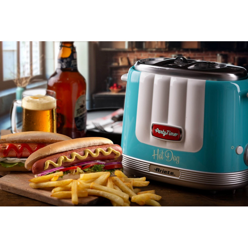 Hot Dog Maker Blue| Party Time Hot Dog Machine | Ariete